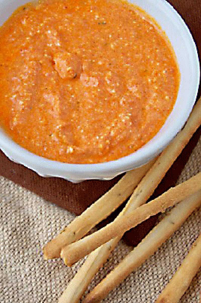 Feta And Roasted Red Pepper Spread - The Galley Gourmet
