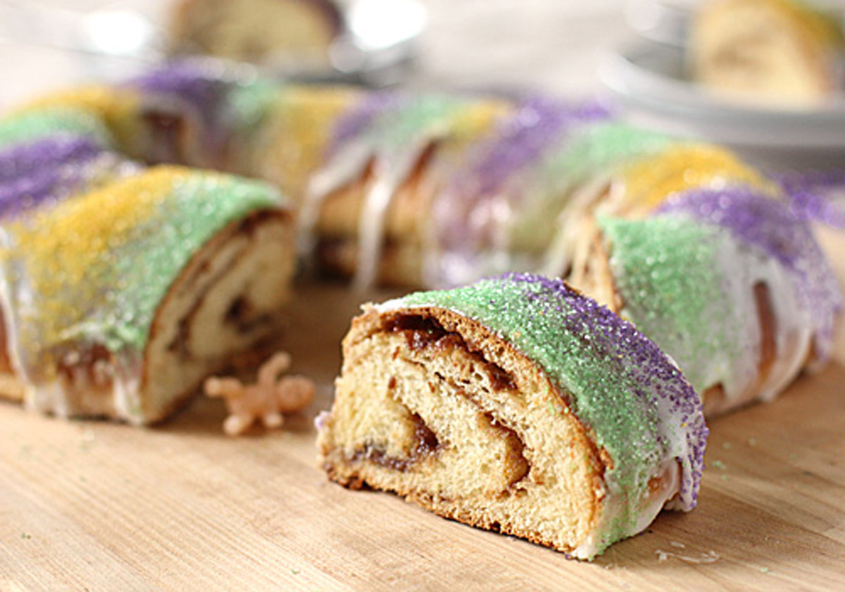 Mardi Gras King Cake - The Galley Gourmet