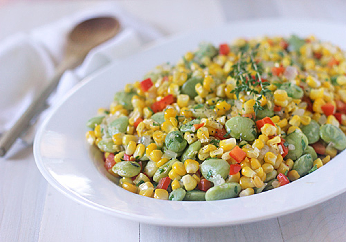 Corn and Lima Bean Succotash - The Galley Gourmet