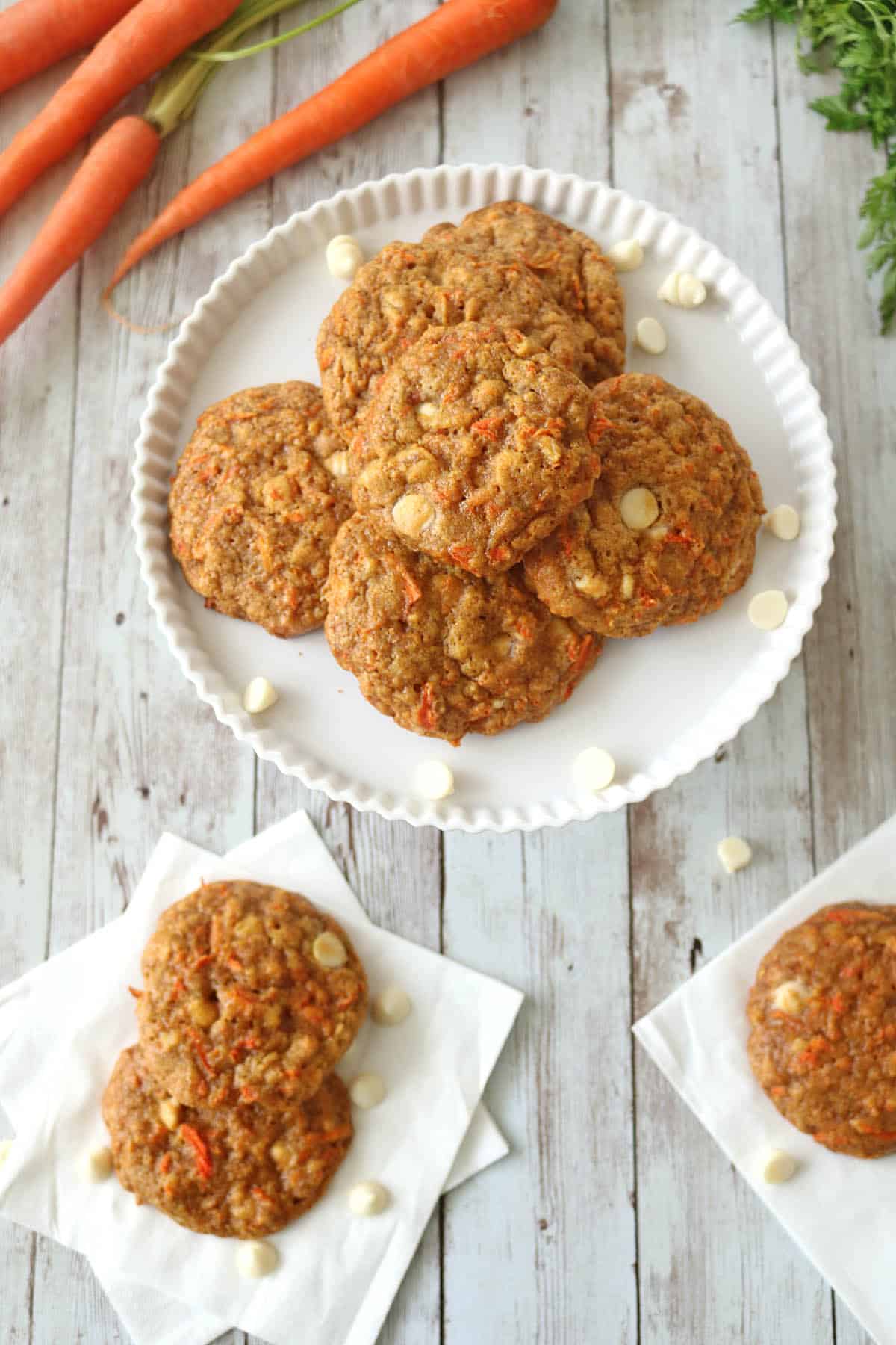 Carrot Cake Cookies with White Chocolate Chips Recipe - The Galley Gourmet